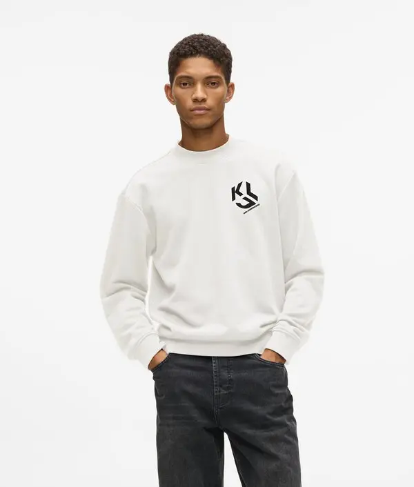 Karl Lagerfeld Monogram Sweatshirt - White