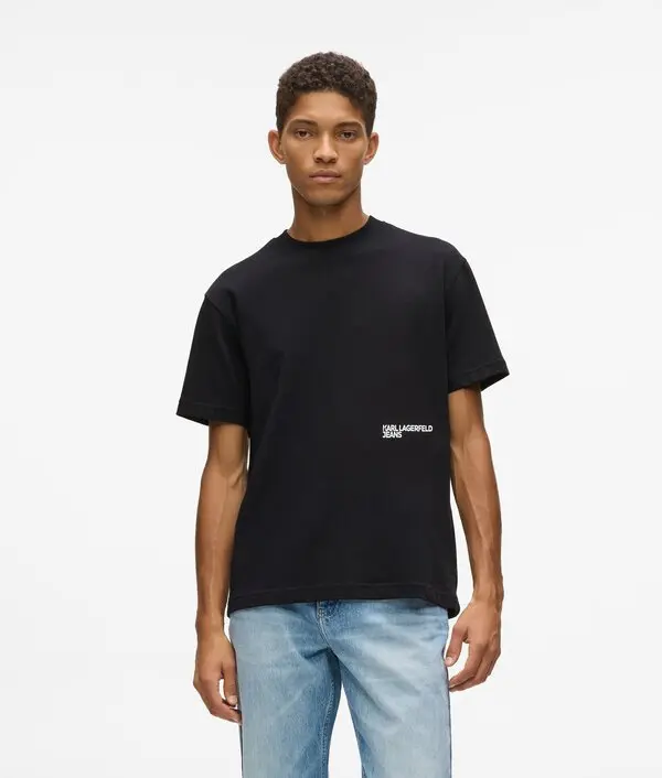 KL JEANS Digitized Karl T-shirt - Black