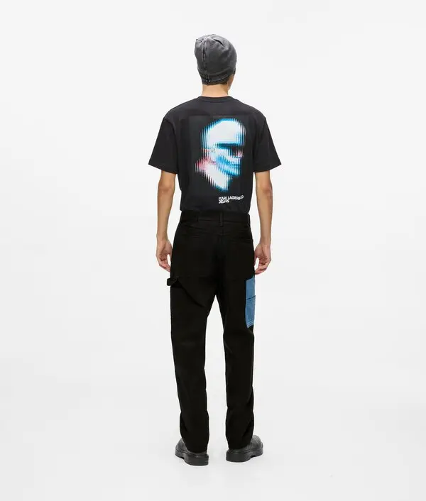 KL JEANS Jeans Carpenter Pants With Mixed-material Pocket