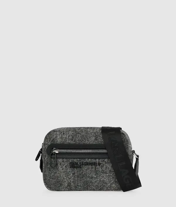 KL JEANS Jeans Washed Denim Crossbody Bag - Washed Black