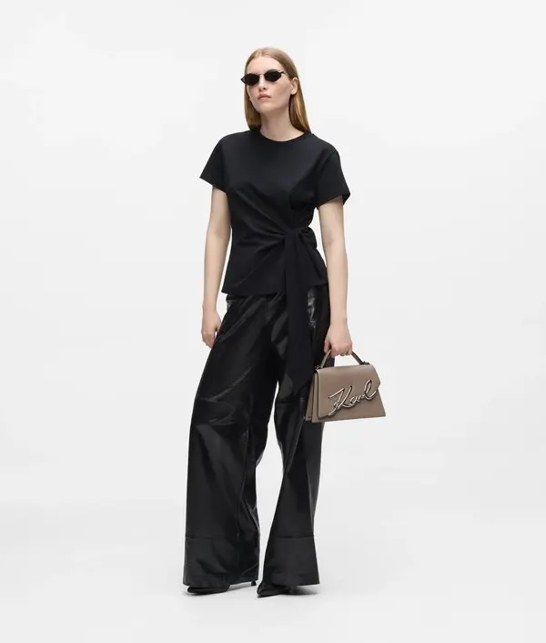 Karl Lagerfeld K/signature Medium Crossbody Bag - Ash Grey