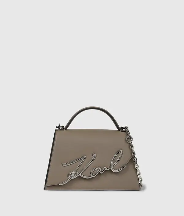 Karl Lagerfeld K/signature Medium Crossbody Bag - Ash Grey