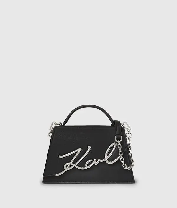 Karl Lagerfeld K/signature Medium Crossbody Bag - Black-nickel