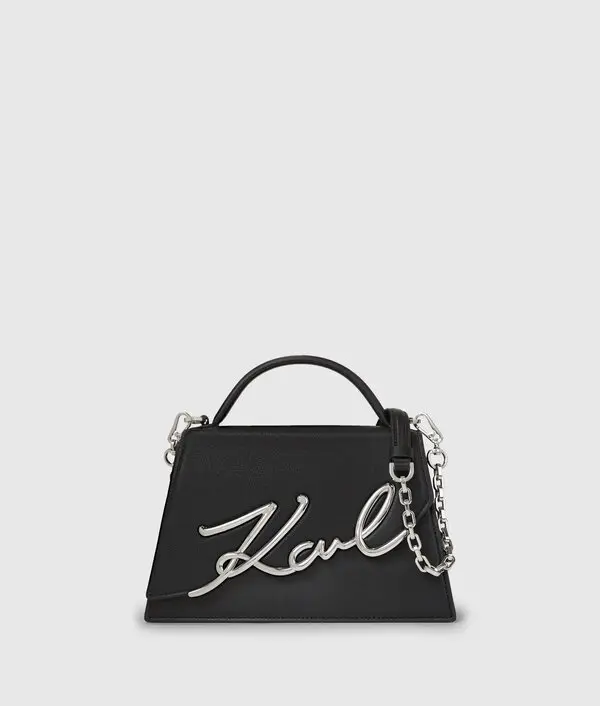 Karl Lagerfeld K/signature Medium Crossbody Bag - Black-nickel