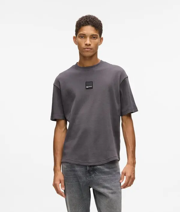 KL JEANS Waffle T-shirt - Magnet