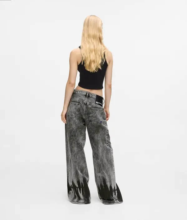 KL JEANS Jeans Bleached Low-rise Wide-leg Jeans