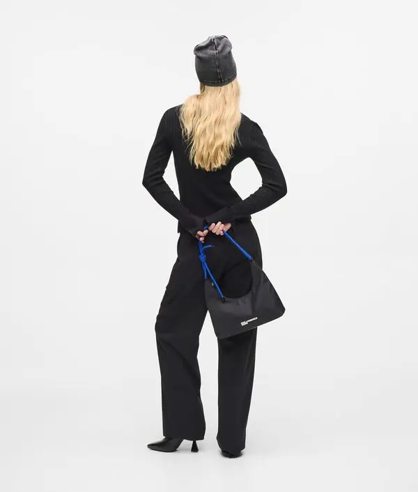 KL JEANS Cord Nylon Shoulder Bag