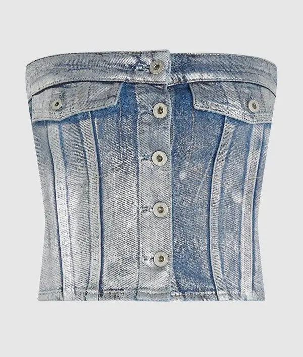 KL JEANS Jeans Coated Denim Bustier