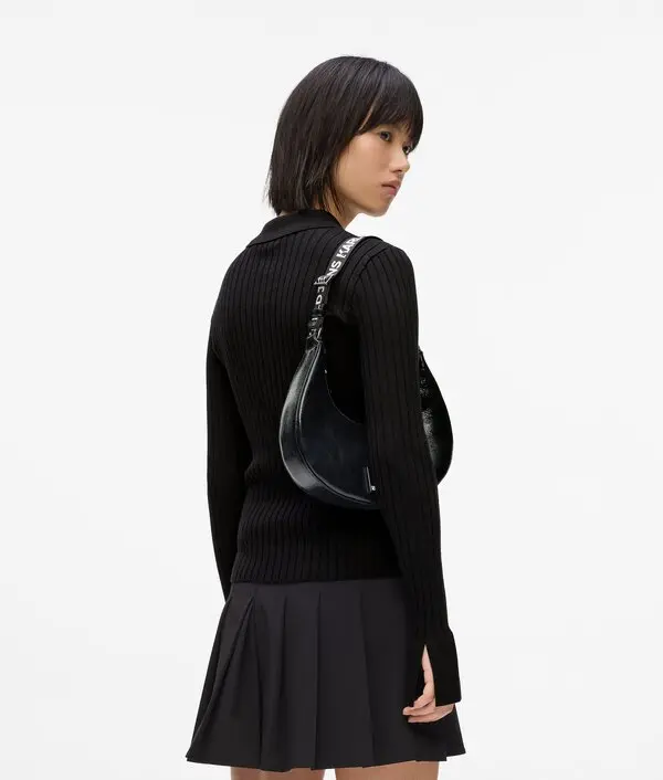 Karl Lagerfeld Long-sleeved Knitted Polo Shirt