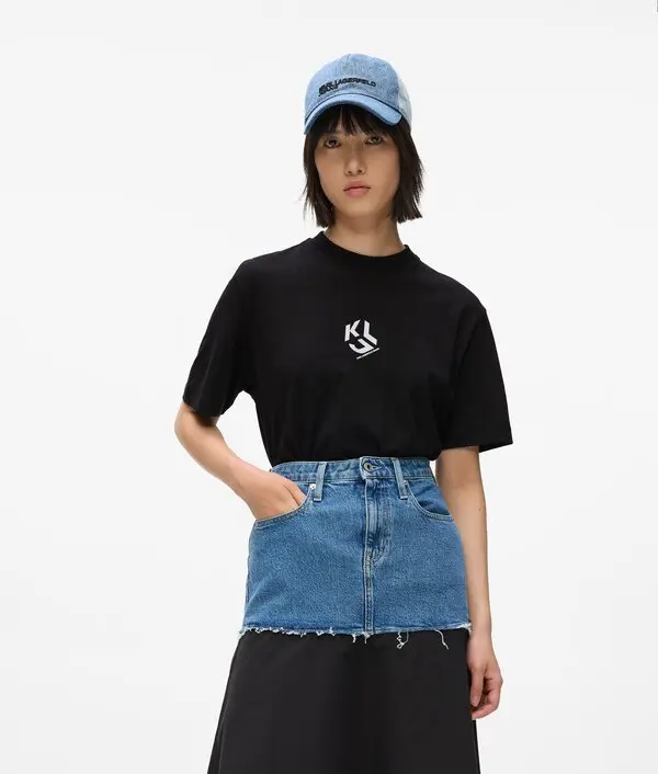 KL JEANS Jeans Regular-fit Monogram T-shirt - Black