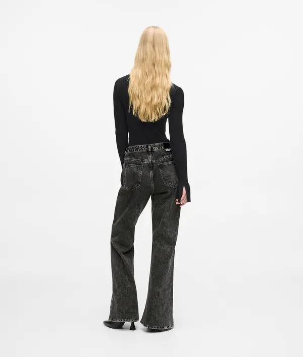 KL JEANS Jeans Seamed High-rise Flared Jeans