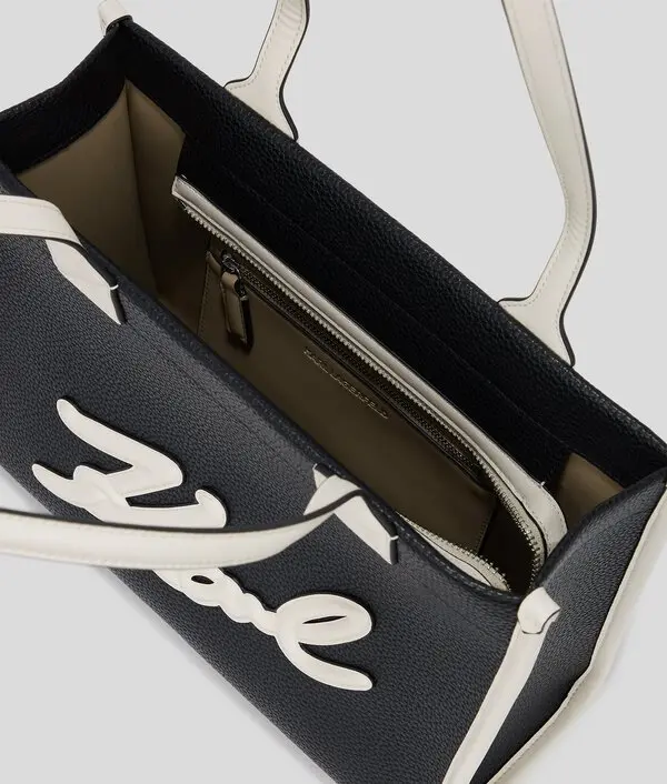 Karl Lagerfeld K/skuare Grainy Medium Tote Bag