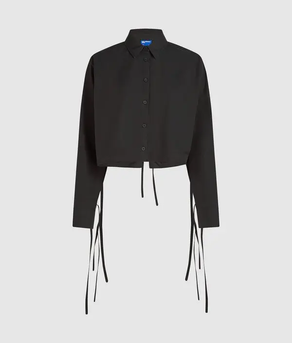 KL JEANS Jeans Cropped Tie Back Shirt In Organic Cotton
