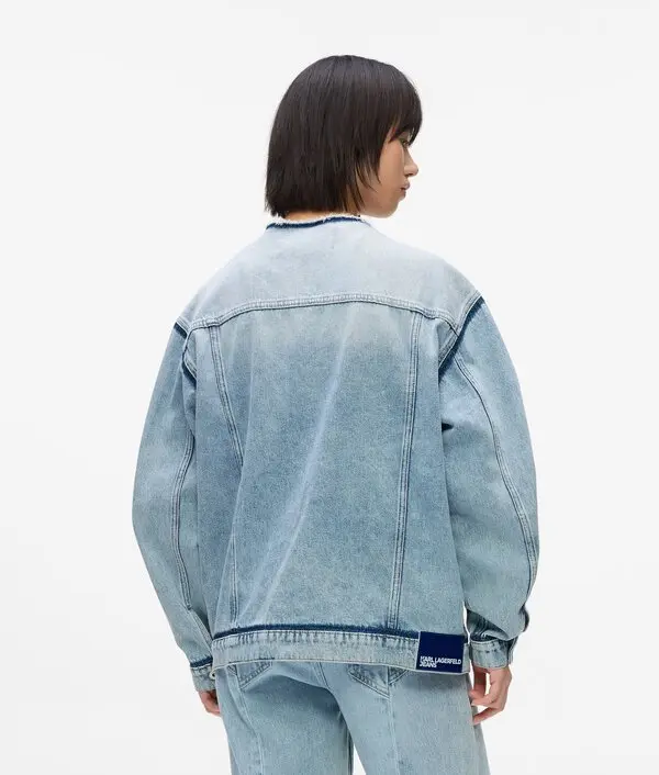 KL JEANS Jeans Collarless Denim Jacket