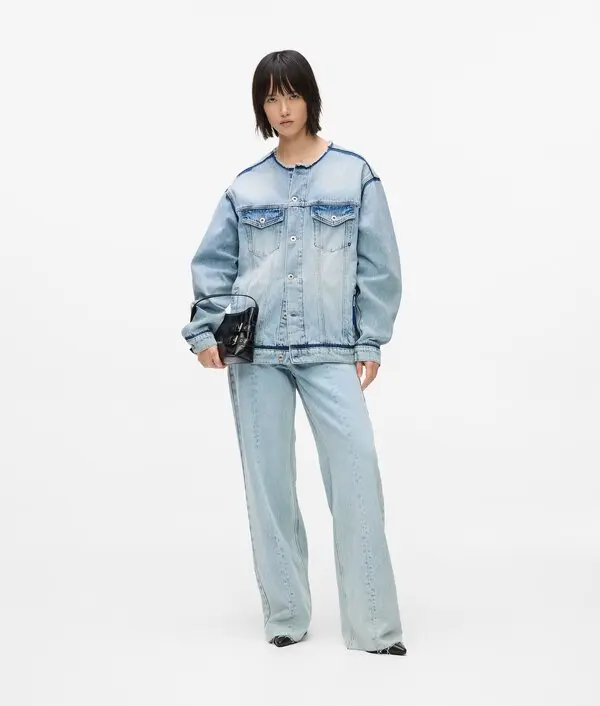 KL JEANS Jeans Collarless Denim Jacket