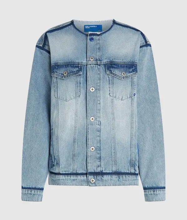 KL JEANS Jeans Collarless Denim Jacket