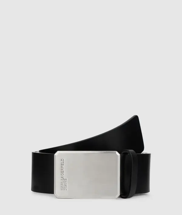 KL JEANS Logo Leather Belt