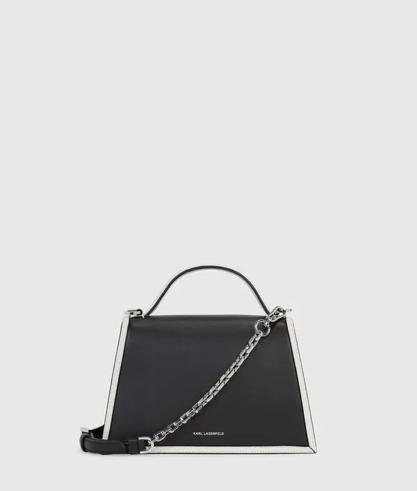 Karl Lagerfeld K/signature Small Crossbody Bag - Black/white