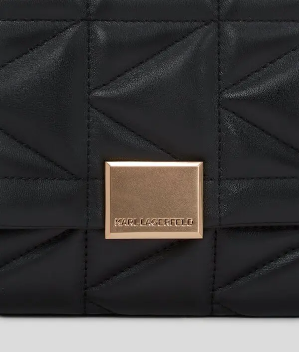 Karl Lagerfeld K/kuilt Crossbody Top Handle Bag - Black