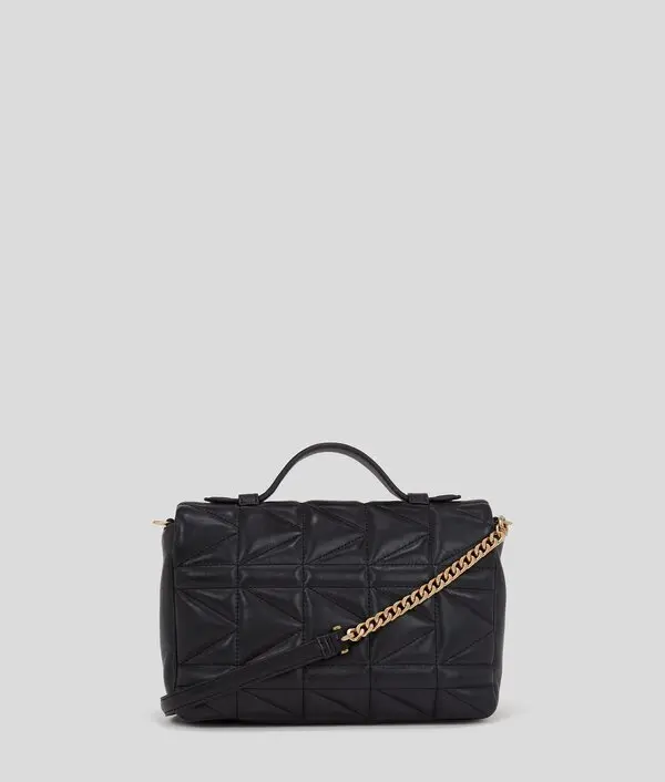 Karl Lagerfeld K/kuilt Crossbody Top Handle Bag - Black