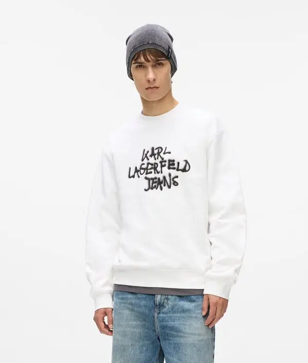 KL JEANS Jeans Organic Cotton Graffiti Logo Sweatshirt