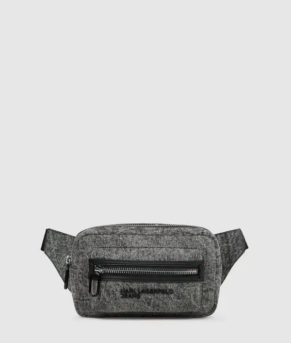 KL JEANS Jeans Washed Denim Belt Bag - Washed Black