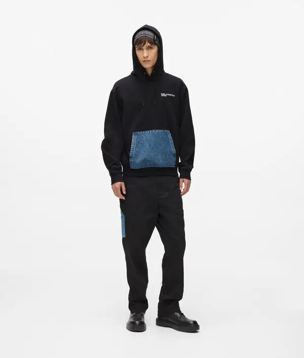 KL JEANS Jeans Organic Cotton Hoodie With Denim Pocket