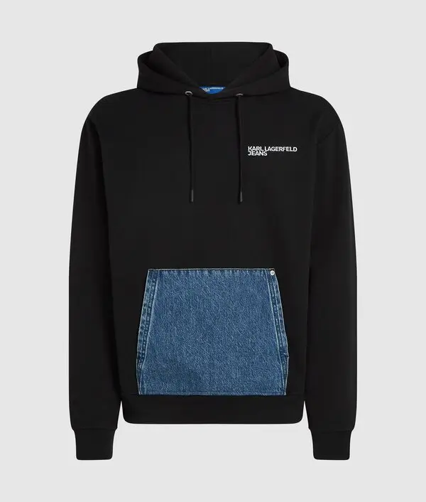 KL JEANS Jeans Organic Cotton Hoodie With Denim Pocket