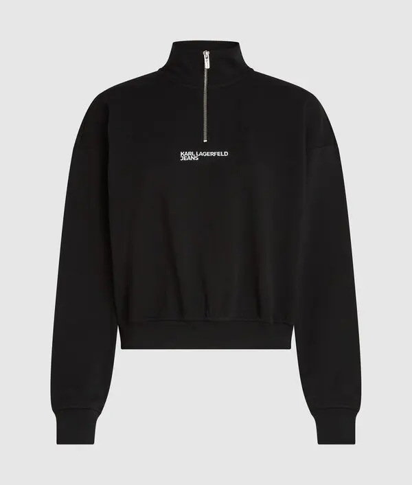 KL JEANS Jeans Half-zip Cropped Sweatshirt