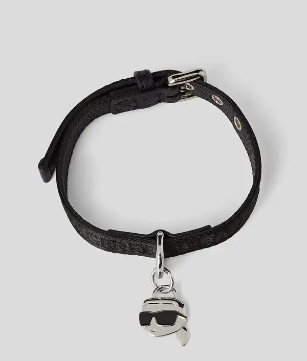Karl Lagerfeld Ikon Karl 2.0 Pet Collar - Black