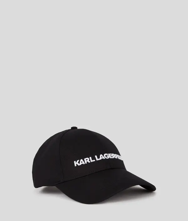Karl Lagerfeld Embroidered Logo Baseball Cap - Black
