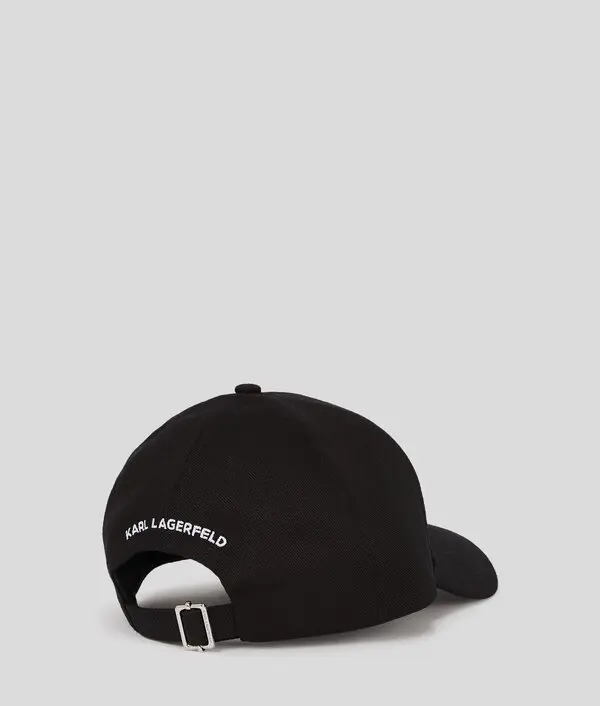 Karl Lagerfeld Embroidered Logo Baseball Cap - Black