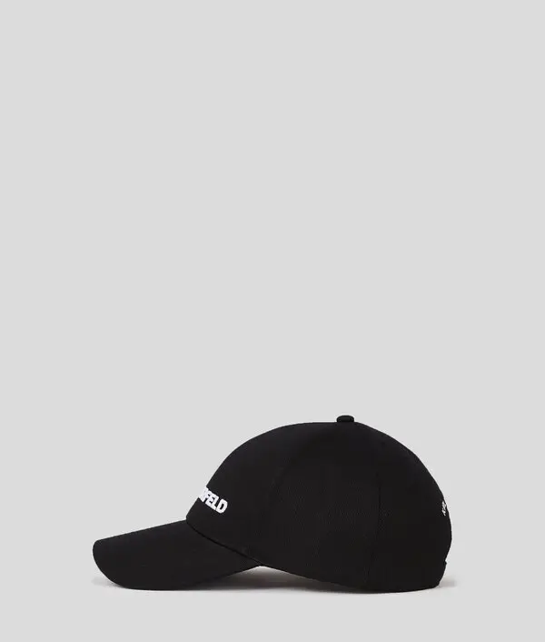 Karl Lagerfeld Embroidered Logo Baseball Cap - Black