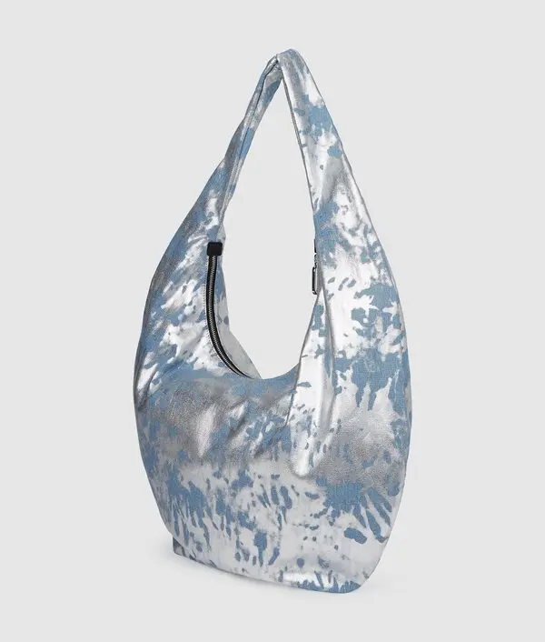 KL JEANS Jeans Silver-coated Denim Hobo Bag