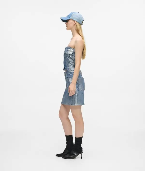 KL JEANS Jeans Coated Denim Mini Skirt