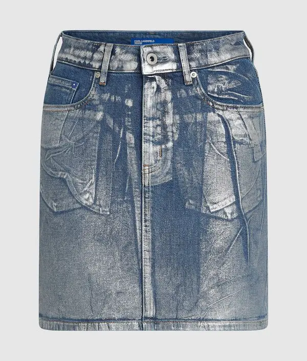 KL JEANS Jeans Coated Denim Mini Skirt