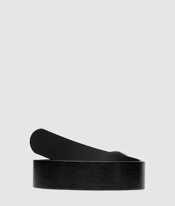 KL JEANS Jeans Round Buckle Leather Belt