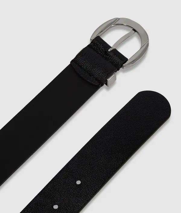 KL JEANS Jeans Round Buckle Leather Belt