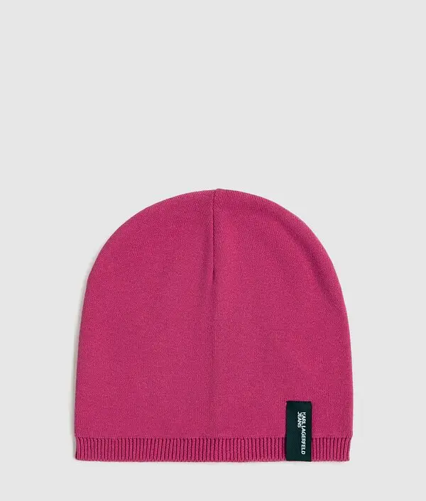 KL JEANS Jeans Logo Patch Beanie - Very Berry