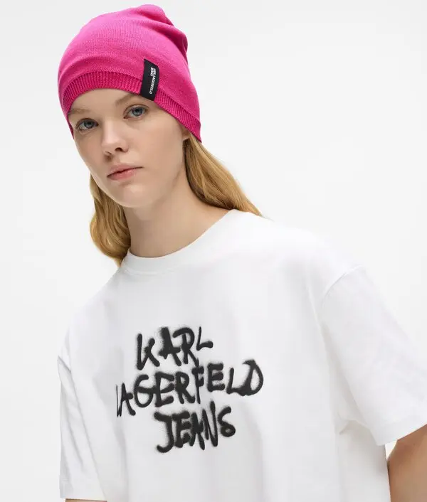 KL JEANS Jeans Logo Patch Beanie
