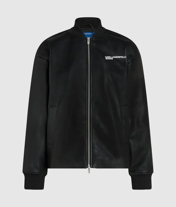 KL JEANS Jeans Faux Leather Bomber Jacket
