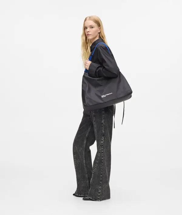 KL JEANS Jeans Large Cord Nylon Shoulder Bag