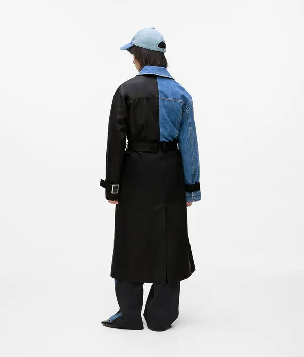 KL JEANS Paneled Trench Coat