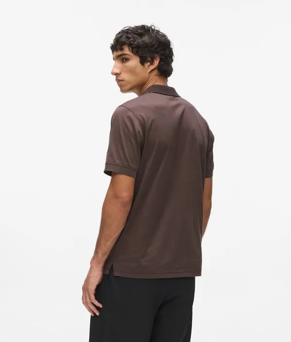 Karl Lagerfeld Square Snap Button Polo Shirt