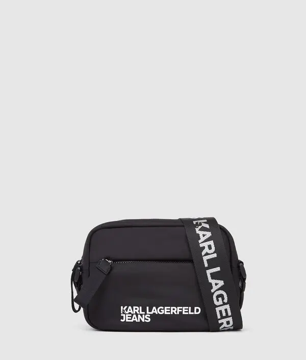 KL JEANS Jeans Logo Nylon Crossbody Bag - Black