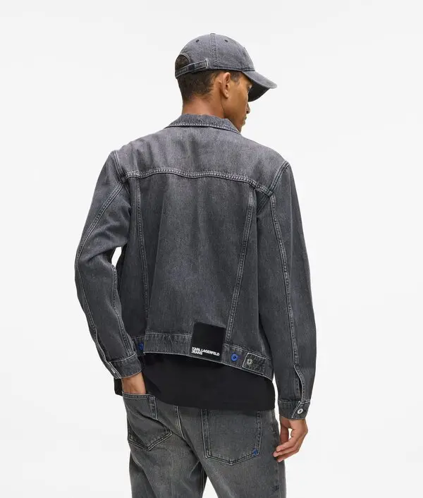 KL JEANS Jeans Regular-fit Washed Denim Jacket