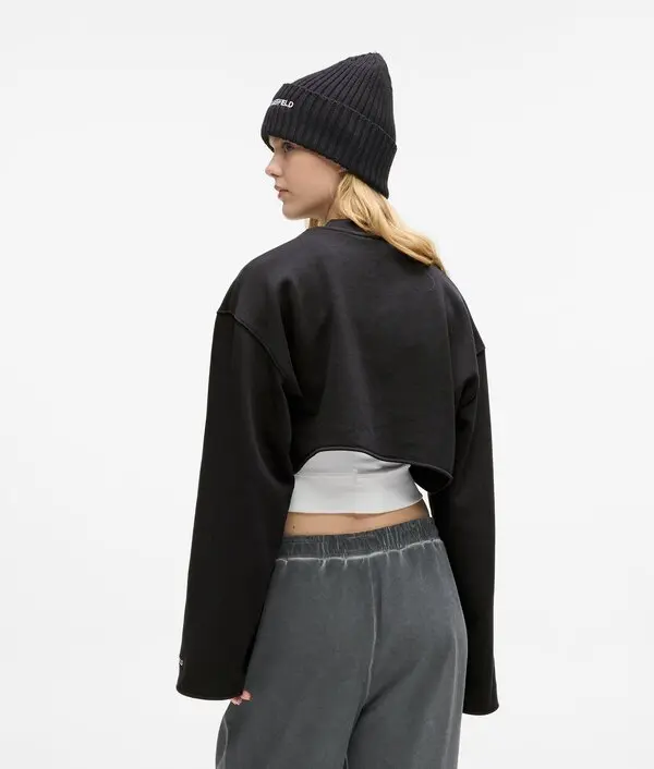 KL JEANS Jeans Layered Cropped Sweatshirt With Fitted Tank