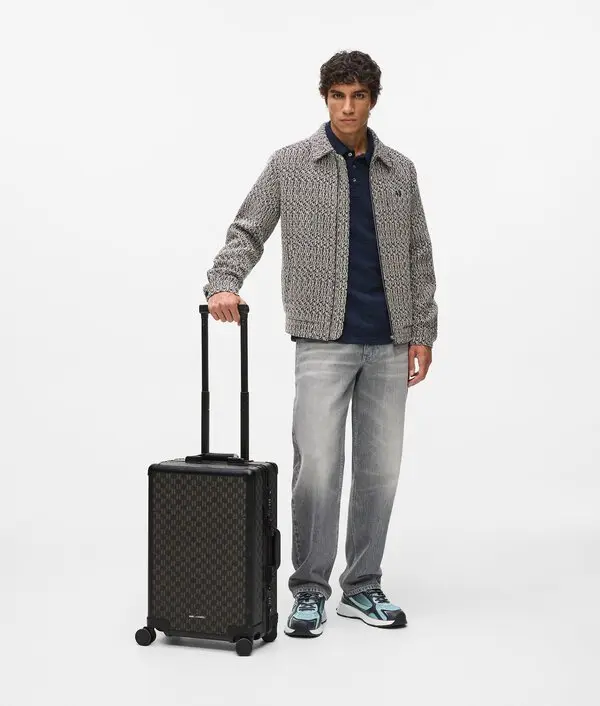 Karl Lagerfeld K/monogram Canvas Trolley Case