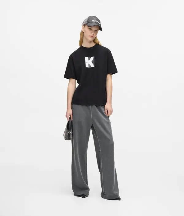 KL JEANS Jeans "k Artwork" Cotton T-shirt - Black