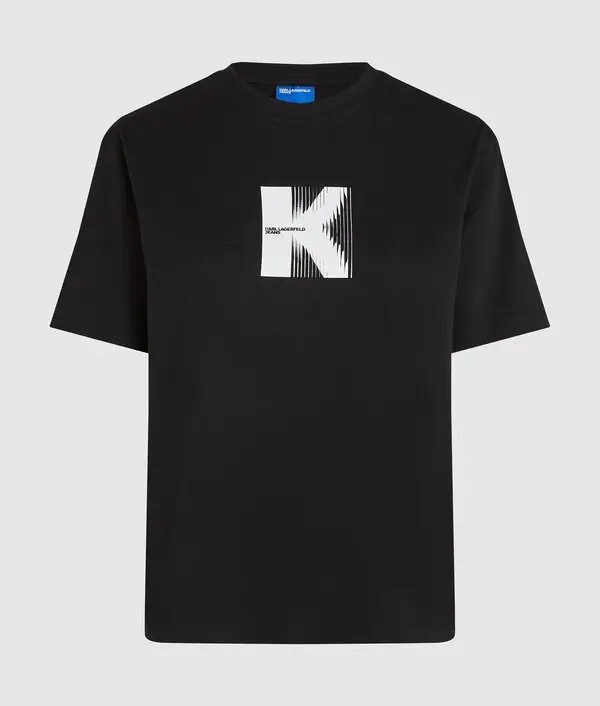 KL JEANS Jeans "k Artwork" Cotton T-shirt - Black